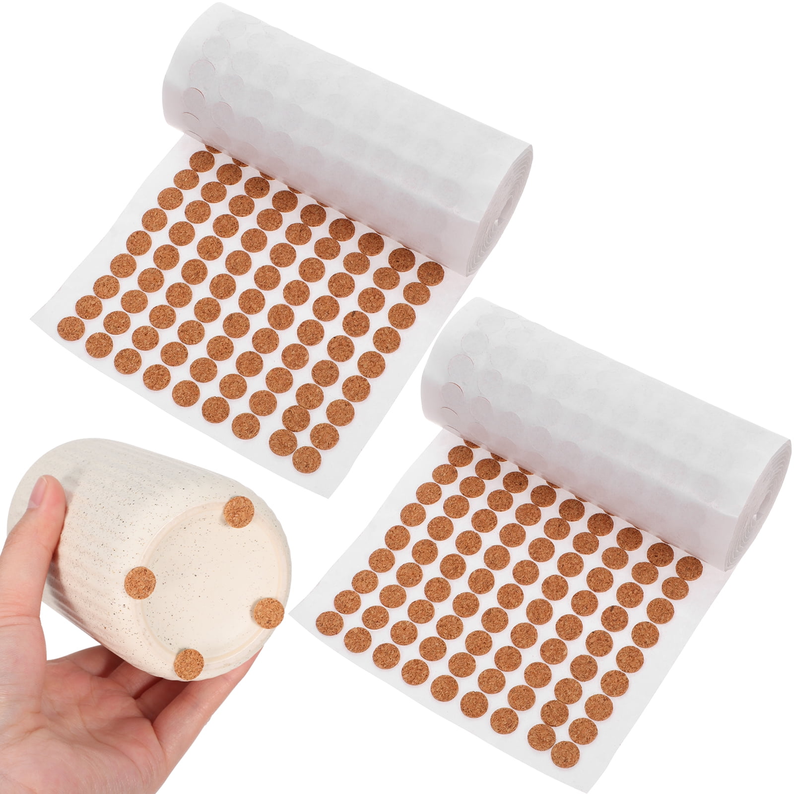 Zehuanyu 2000 Pcs Cabinet Pads Bumpers Quiet Door Frame Protector Corks ...