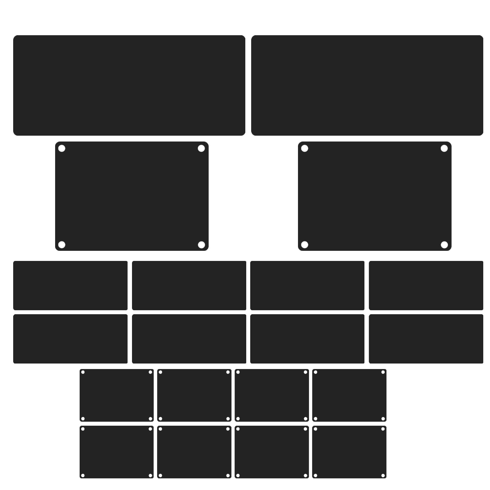 Zehuanyu 20Pcs Metal Sign Blanks Aluminum Blank Signs Name Metal Plates ...