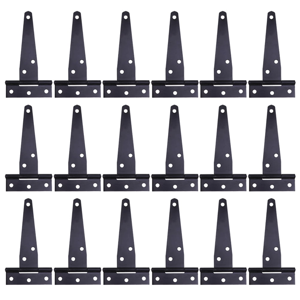 24PCS 4Inches Triangle Hinges Sturdy T Shaped Hinges Light Duty Shed ...