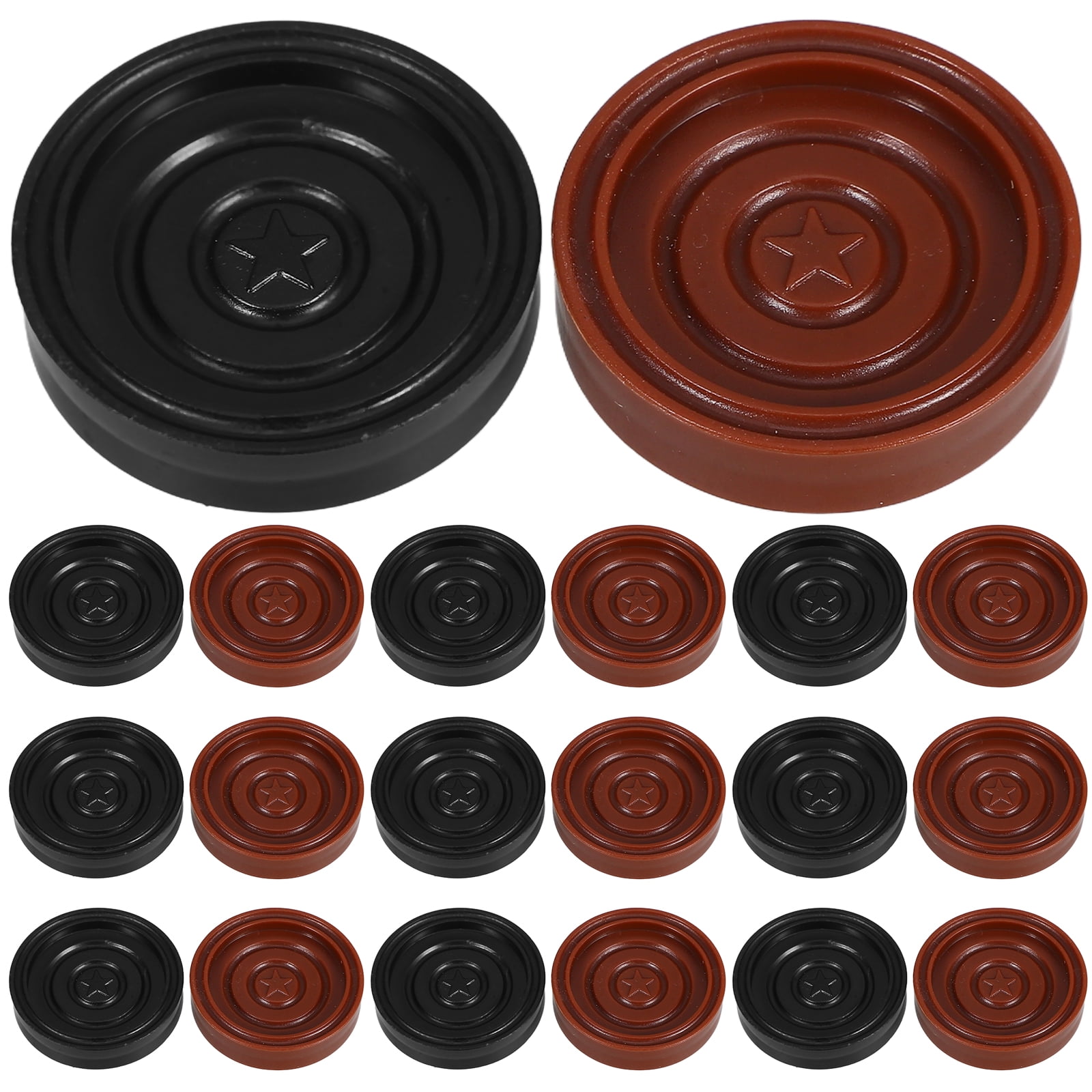 Zehuanyu 24pcs Plastic Chess Pieces Game Chips Checkers Pieces Board ...