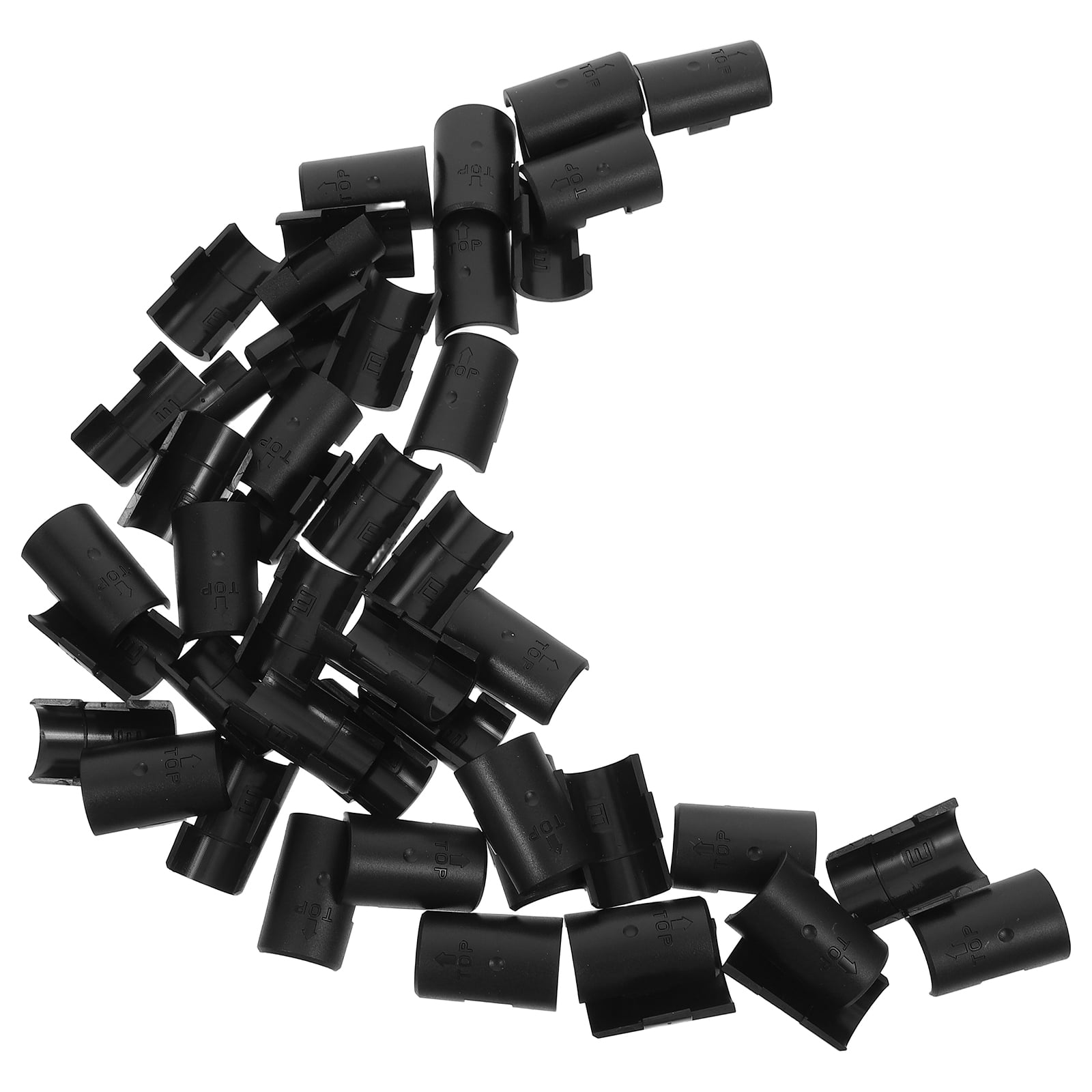 Zehuanyu 25 Sets Plastic Wire Shelf Clips Wire Shelving Shelf Lock ...