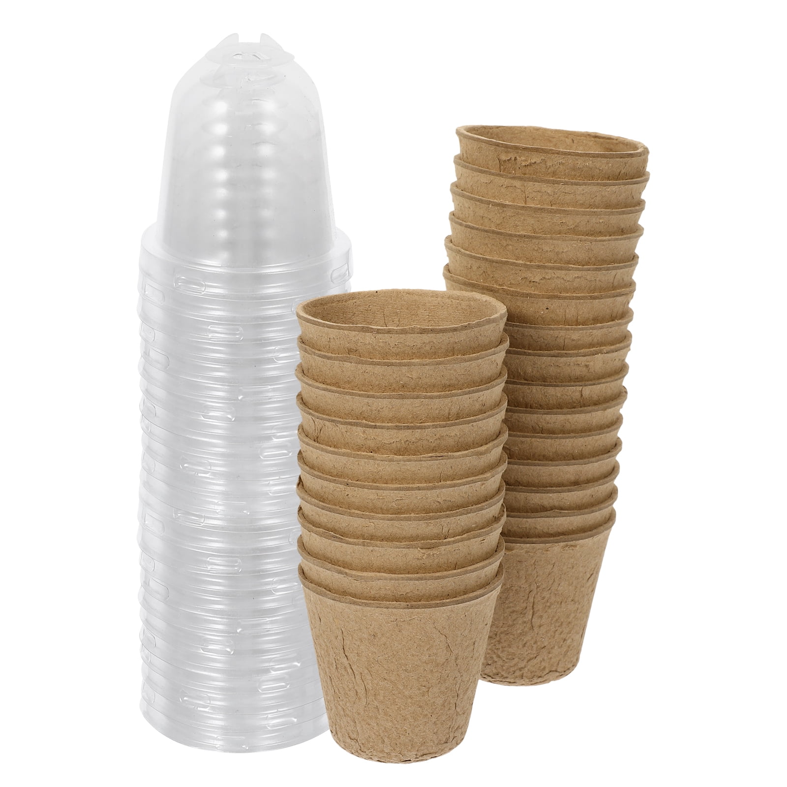 Zehuanyu 25Pcs Plants Planter Nursery Pots Lidded Paper Nursery Pots ...