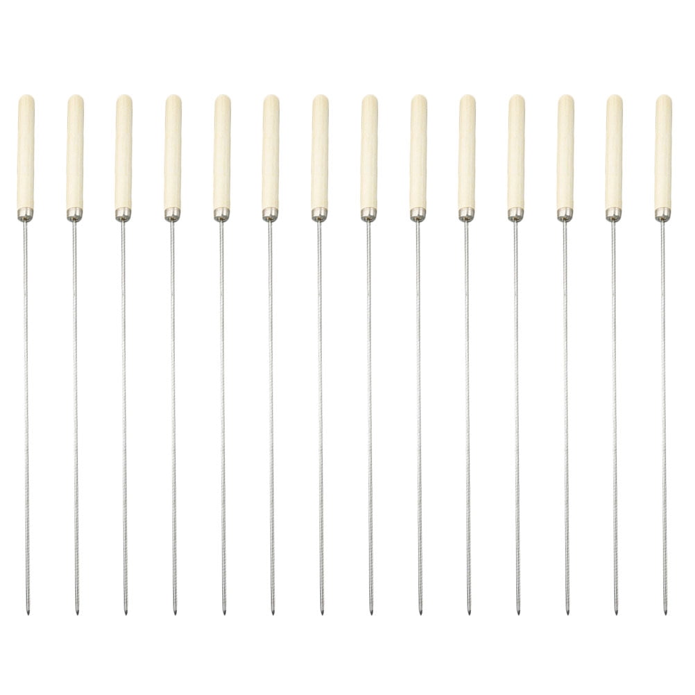 Zehuanyu 25pcs BBQ Skewers Stainless Steel Barbecue Skewers Barbecue ...