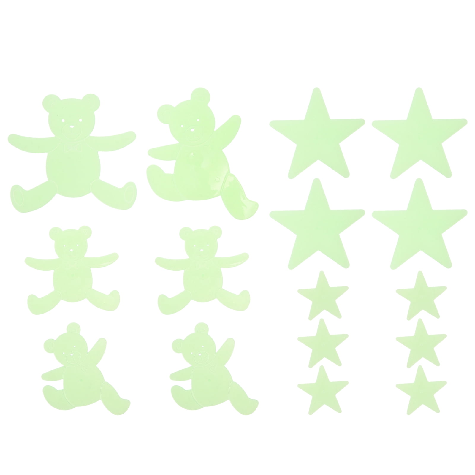 Zehuanyu 28 Pcs Luminous Wall Decals Bear Stickers Sticky Labels ...