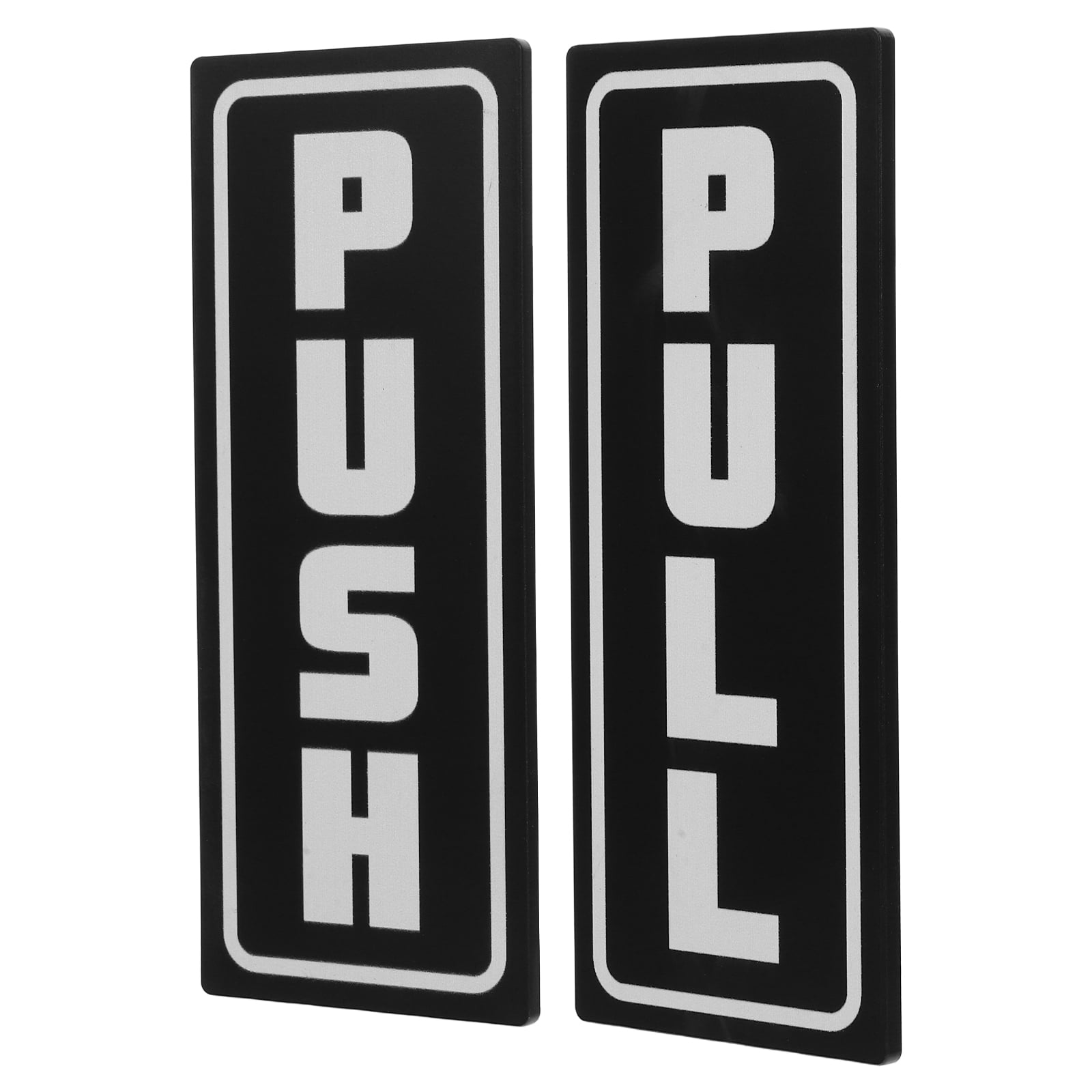 Zehuanyu 2pcs Acrylic Door Sign Pull Push Plate For Glass Doors ...