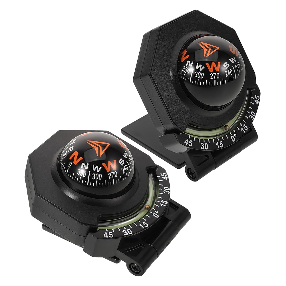 DEEPCRAFF Travel Auto Compass with Inclinometer Black 2Pack - Walmart.com