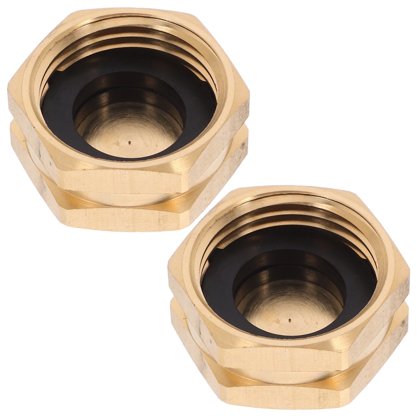 Zehuanyu 2pcs Brass Garden Hose End Caps Female Thread Hose Plug Caps 3 ...