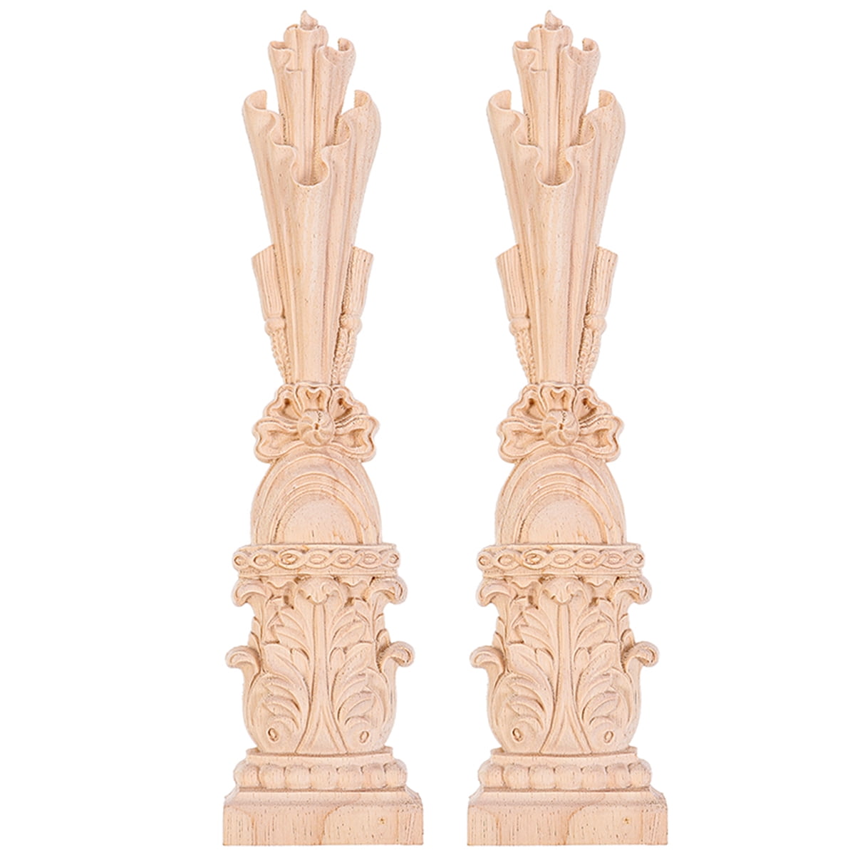 Zehuanyu 2pcs Cabinetry Roman Column Ornament Pillar Ornament Wood ...