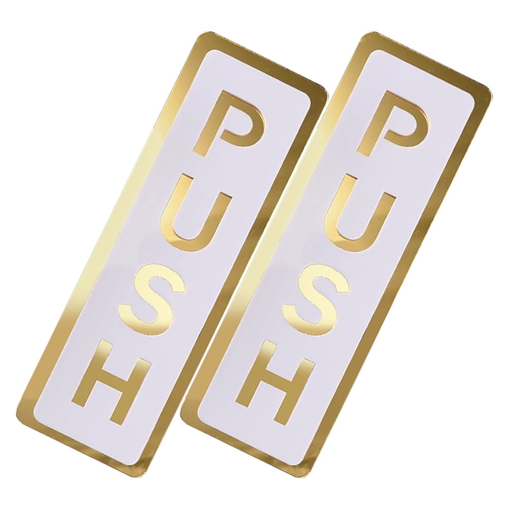 Zehuanyu 2pcs Double Layer Push Pull Door Sign Door Pull And Push Indication Signs Entrance Door ...