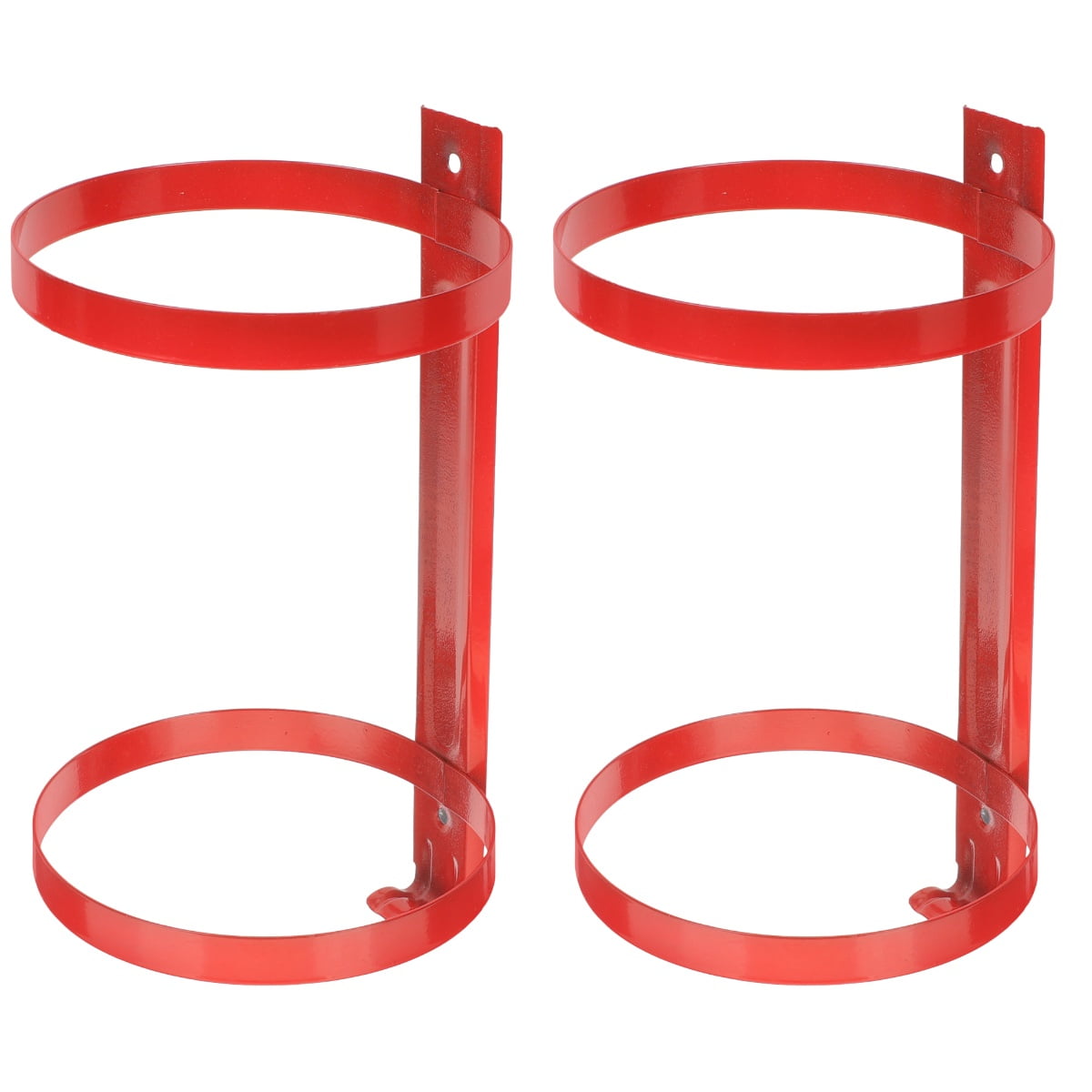 EXHUMKY Wall Rack Fire Extinguisher Fixing Stainless Steel Red 2Pack ...