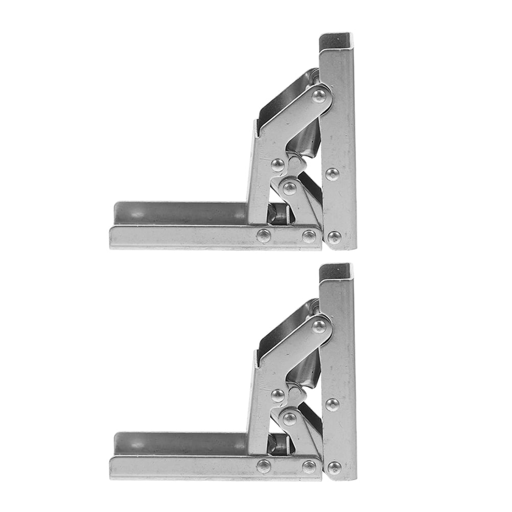 DEEPCRAFF Hidden Door Hinges Short Arm Cold Rolled Steel Silver 2Pcs ...