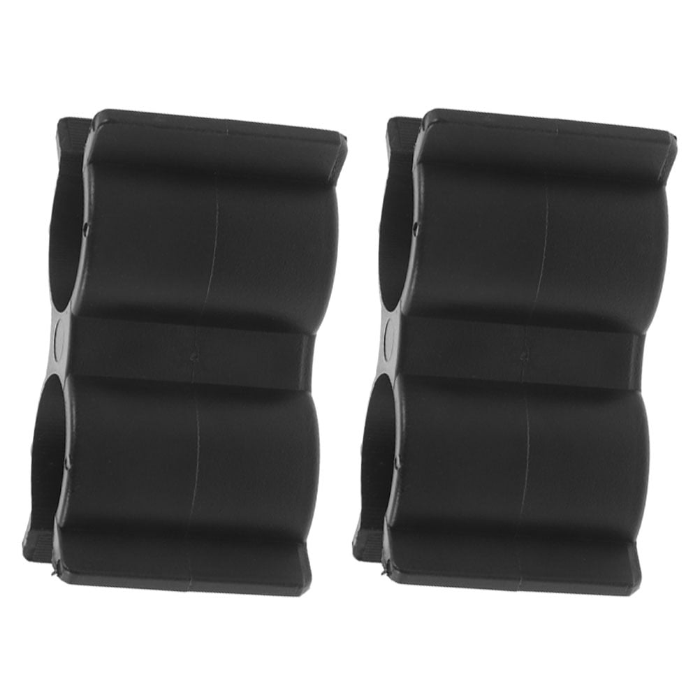 Zehuanyu 2pcs Plastic Double Ports Pipe Clips Double Pipe Clamp Fence ...