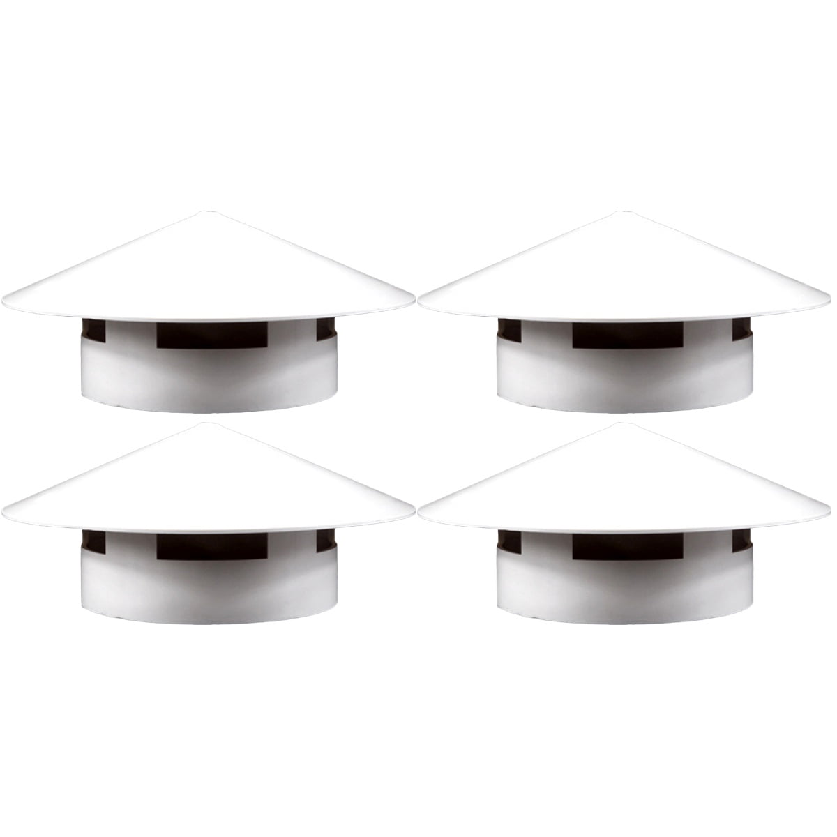 Zehuanyu 2pcs Roofs Rain-caps Chimney Caps Pvc Plastic Mushroom Shaped ...