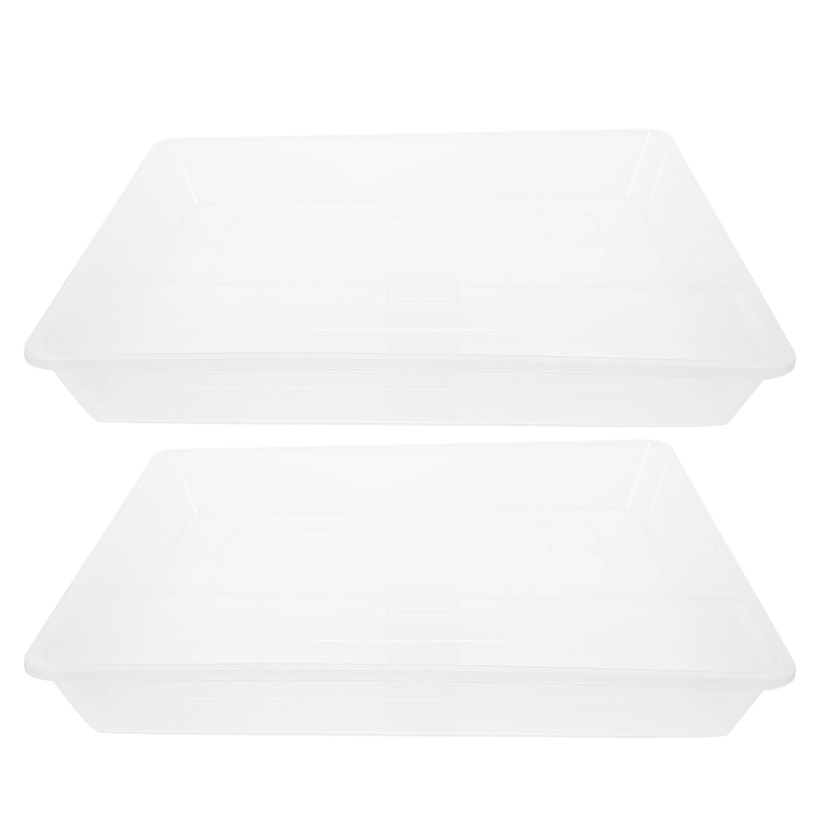 Zehuanyu 2pcs Square Plastic Planter Tray Flower Pot Bottom Water Trays ...