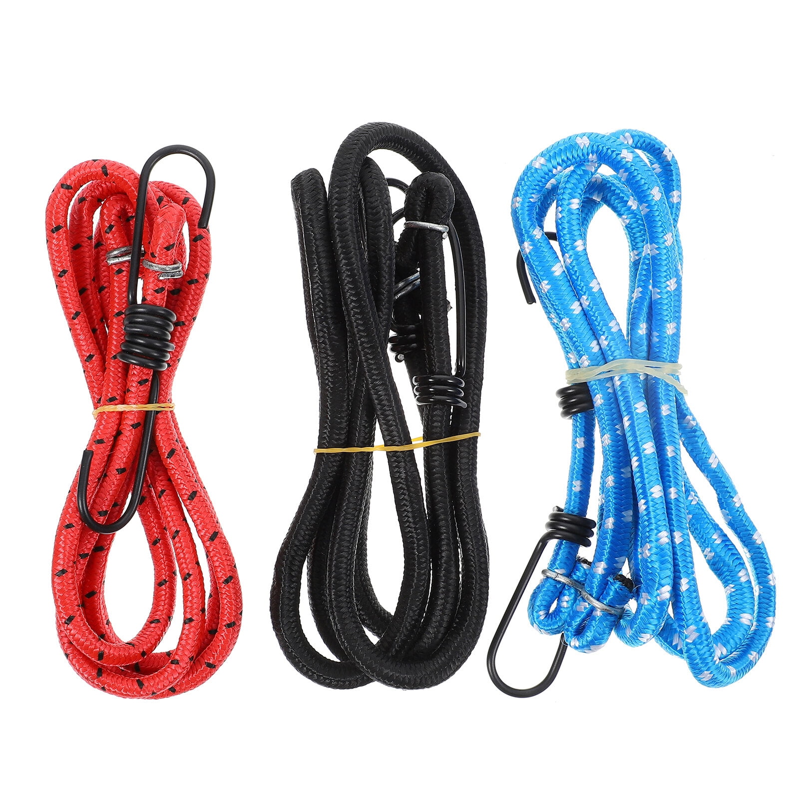 Zehuanyu 3 Pcs Cargo Binding Belts Black Elastic Cord Scooter Lock Bike ...