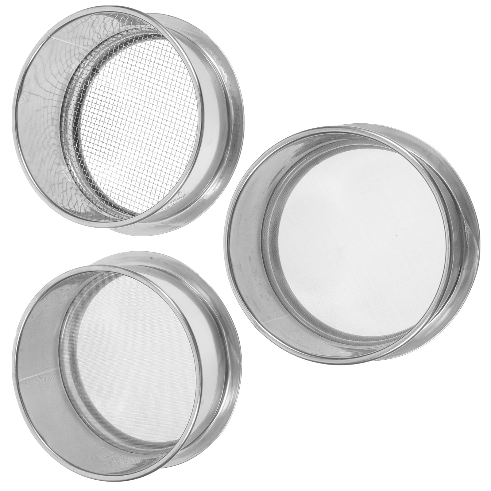 Zehuanyu 3 Pcs Fine Mesh Sieve Drip Kettle Heavy Duty Bracket Silver ...