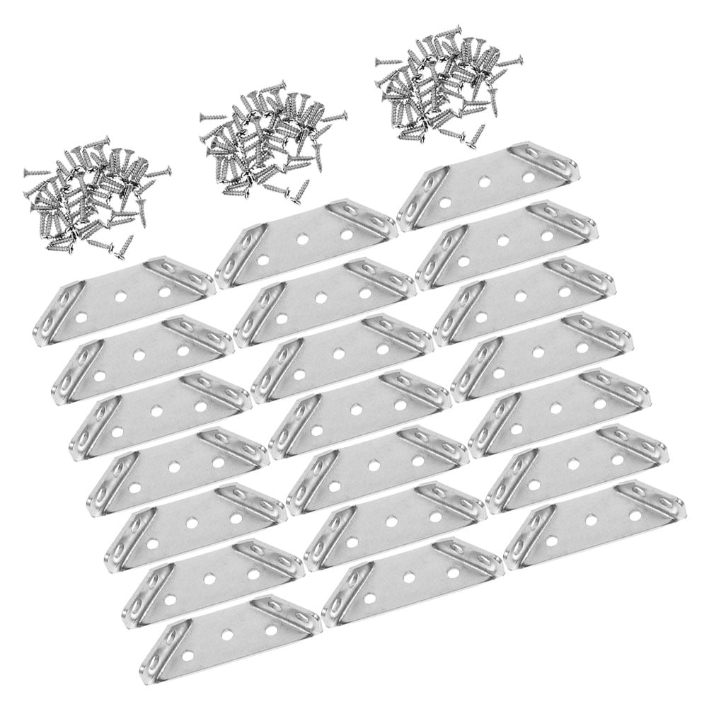 DEEPCRAFF Corner Connector Silver 3Set 2.5x0.9x0.6In - Walmart.com