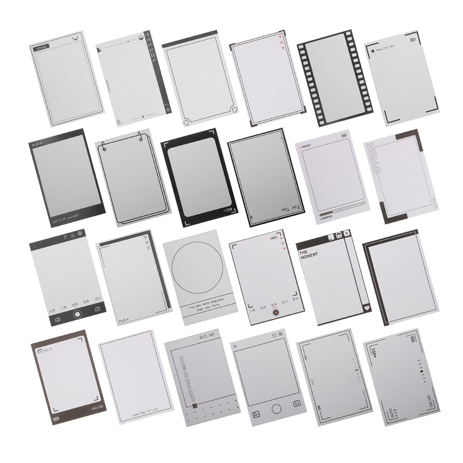 Zehuanyu 3 Sets Mini Scrapbook Papers DIY Supplies Embellishments ...