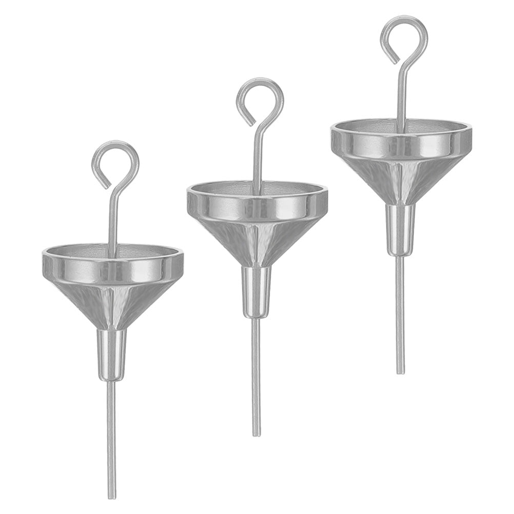 Zehuanyu 3 Sets Powder Dispenser Funnel Test Instrument Tester Silver ...