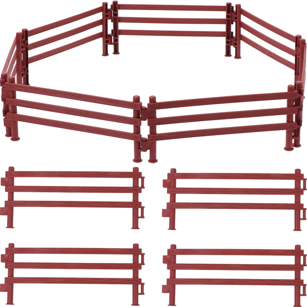 Zehuanyu 30 Pcs Fence’ Miniature House Model Fences Wooden for Gardens ...