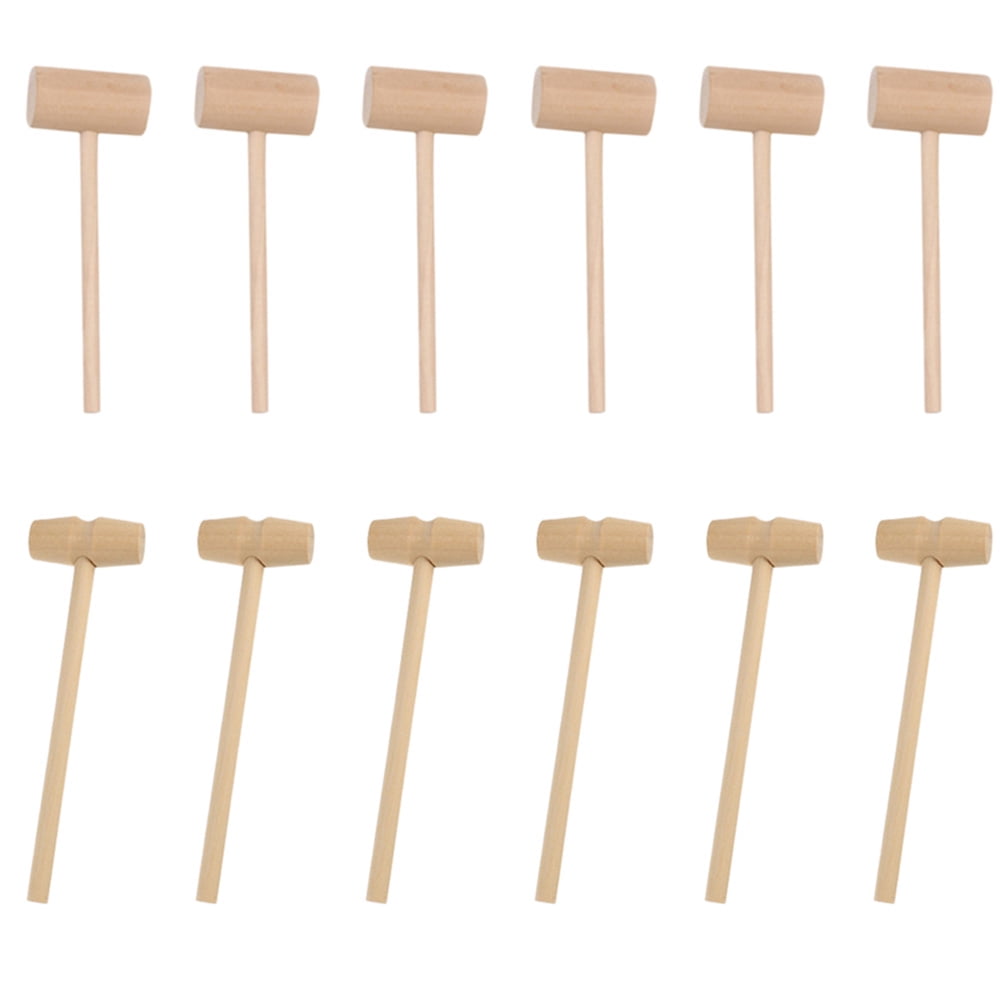 Zehuanyu 30 Pcs Mini Wooden Mallet Meat Hammer Lobster Tool Seafood ...