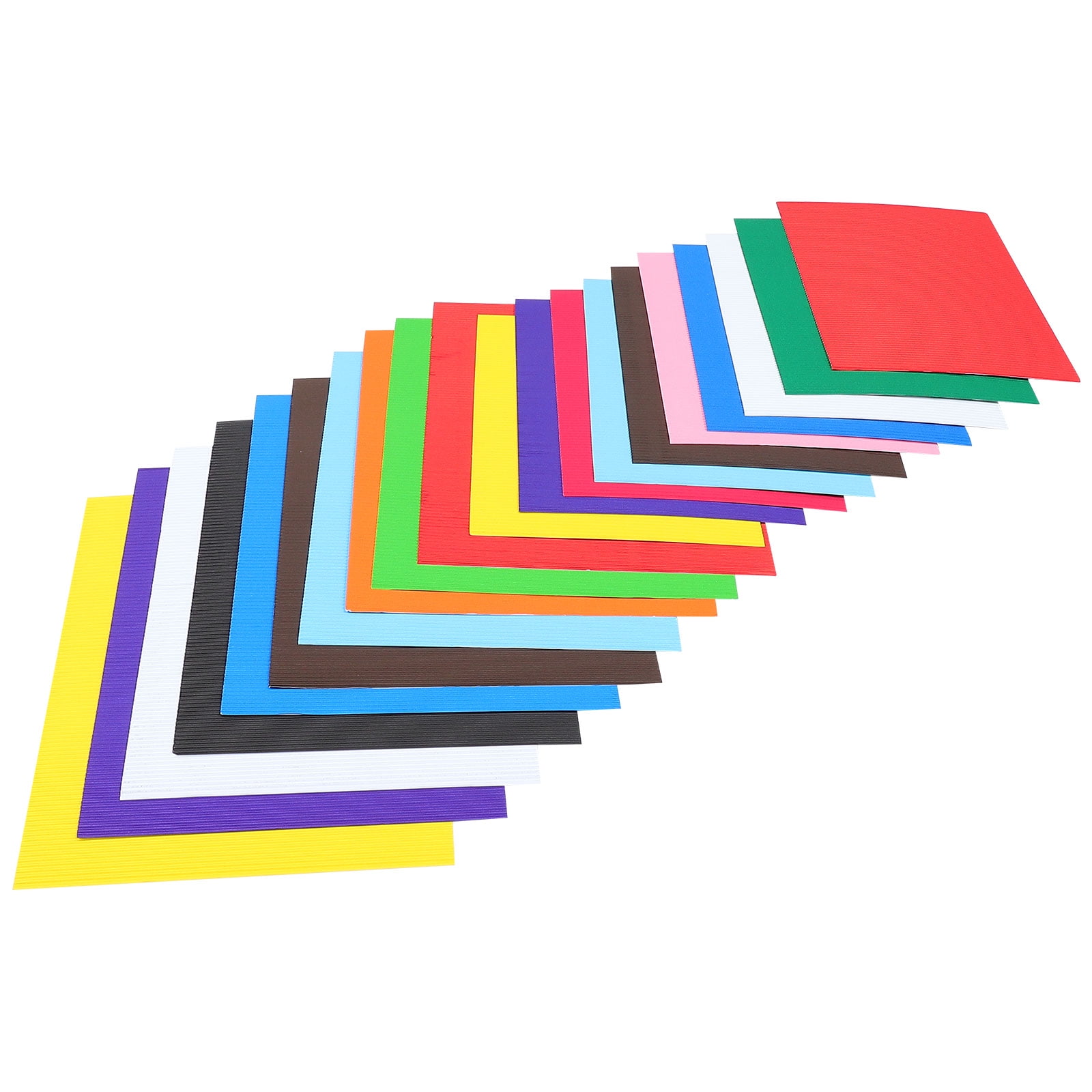 Zehuanyu 30 Sheets Corrugated Paper Trifold Poster Board Reams White ...