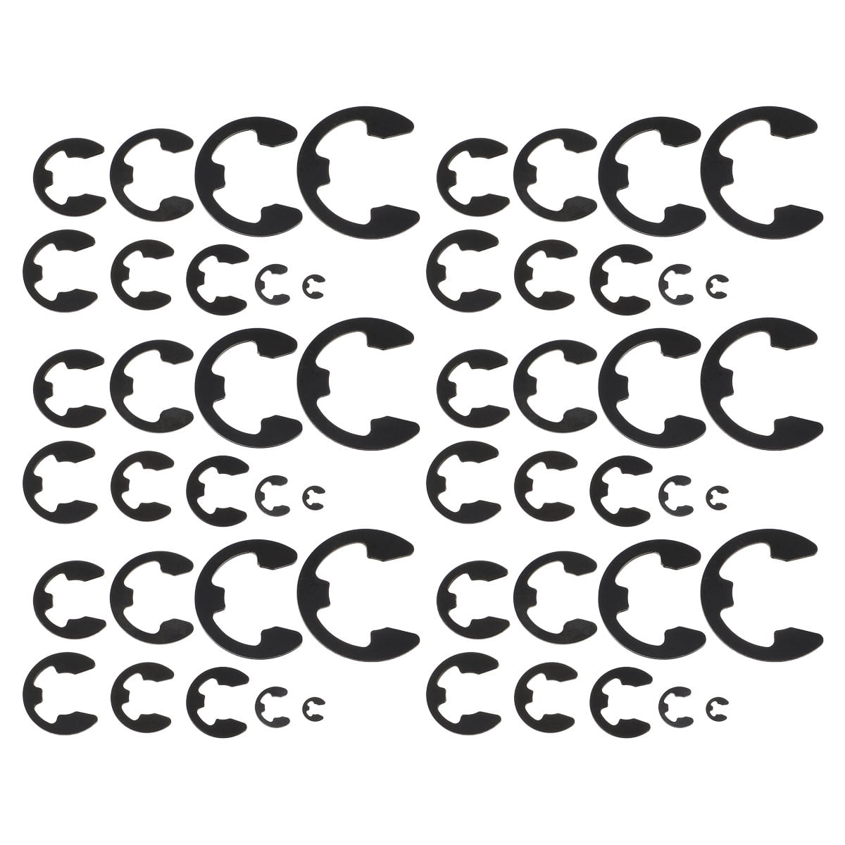 Zehuanyu 300pcs Premium Metal Universal Retaining Ring Circlip Open ...