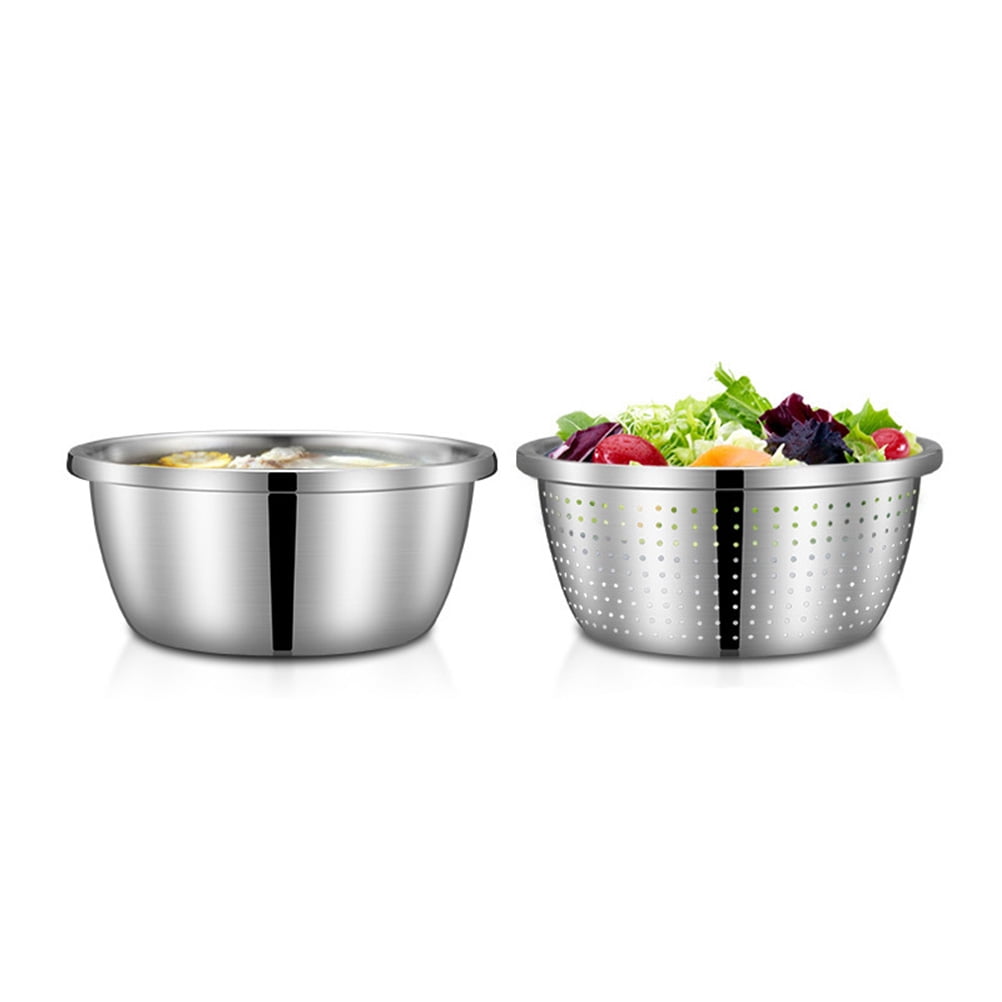 Zehuanyu 304 Stainless Steel Drain Bowl Basin Drying Basin Fruits ...