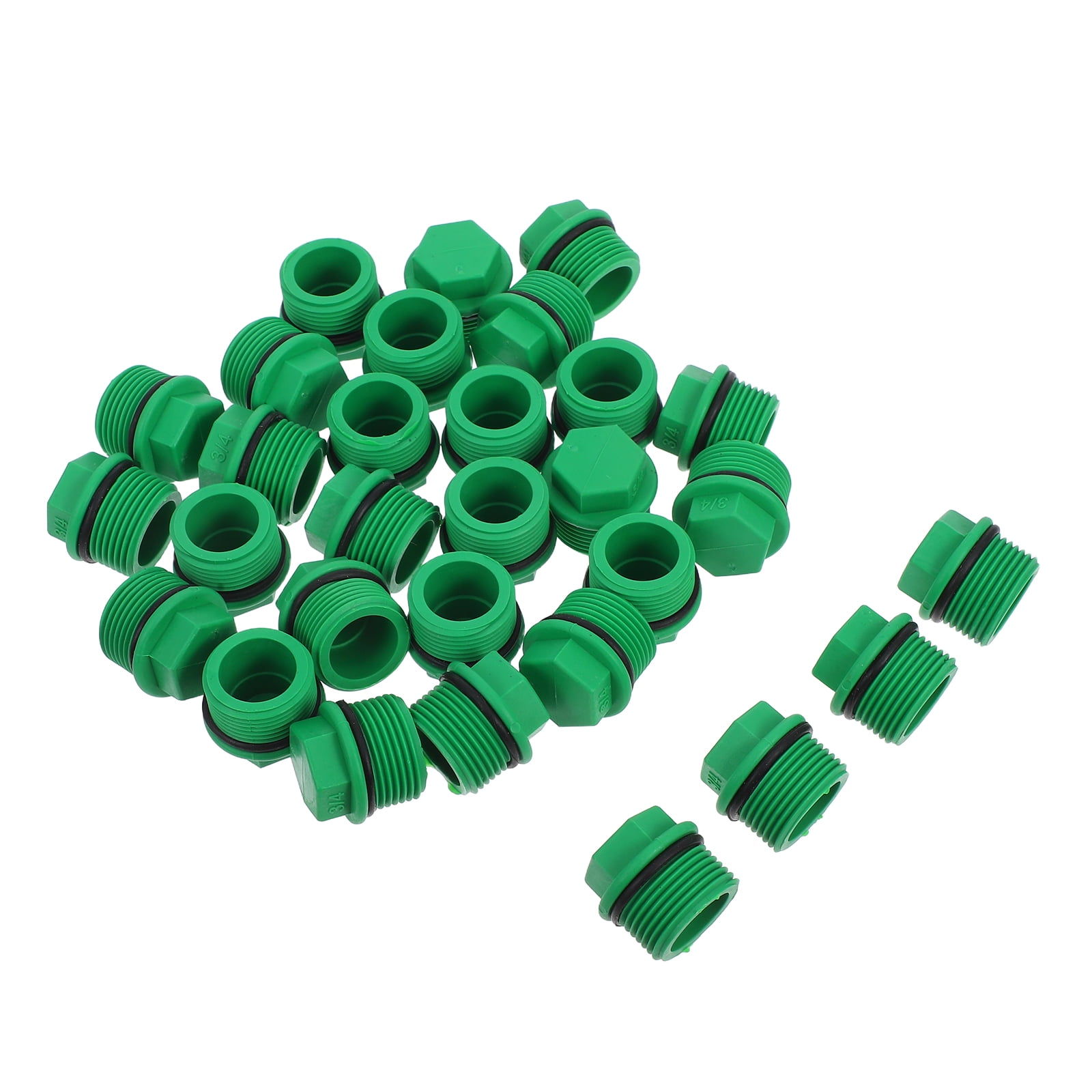 Zehuanyu 30PCS Outer Hex Male Threaded Pipe Plug End Cap Irrigation ...