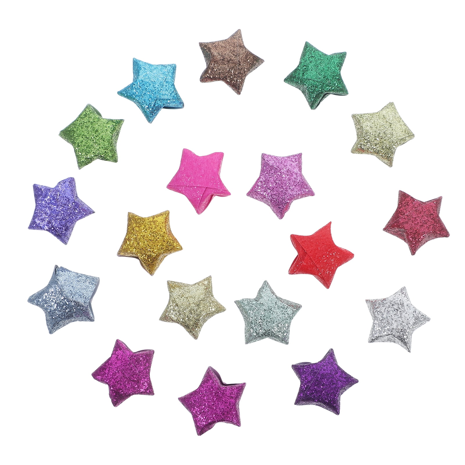 Zehuanyu 360 Pcs Origami Star Strips Double-sided Sponge Square ...