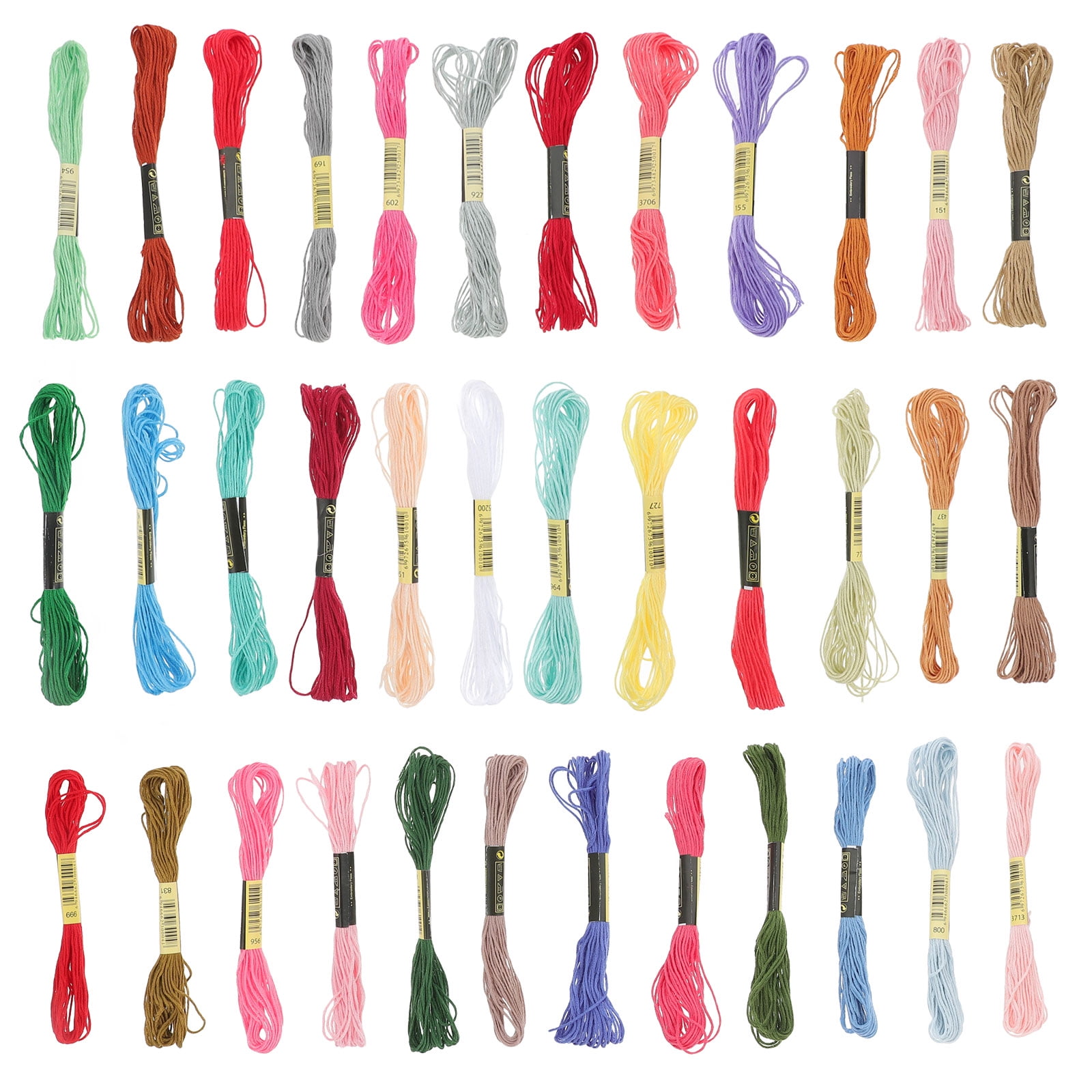 Zehuanyu 36Pcs Multi-use Embroidery Machine Threads 36-Colors ...
