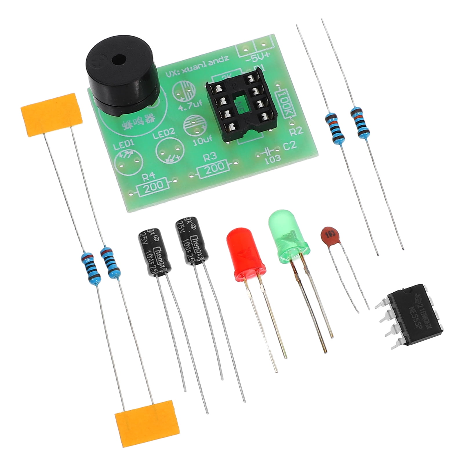 Zehuanyu 3pcs Soldering Training Board 555 Timer Circuit Kit Practical ...