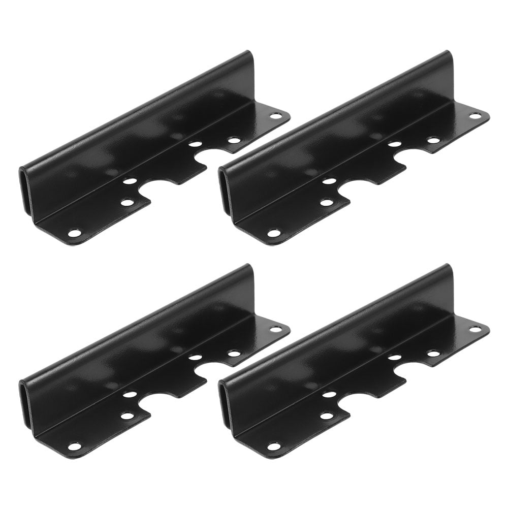 Hytrove Adjustable Bed Headboard Brackets Black 4Pcs 6.0X1.3X1.2In ...