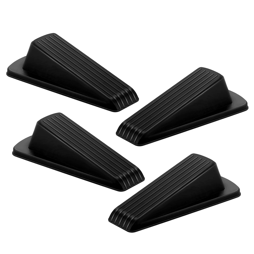 Zehuanyu 4 Pcs Anti-collision Door Stop Sign Plate Mini Para Gripper Black - Walmart.com