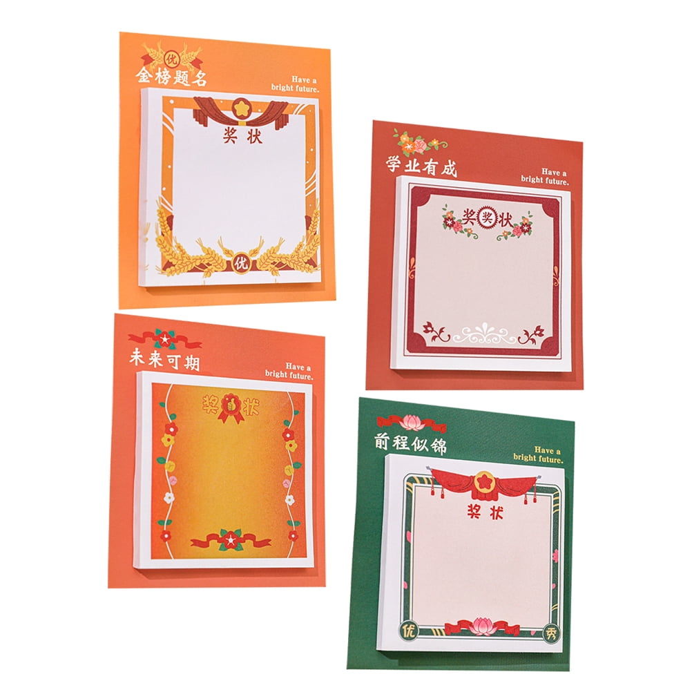 Zehuanyu 4 Pcs Certificate of Commendation Notes Vibes Neon Sign ...