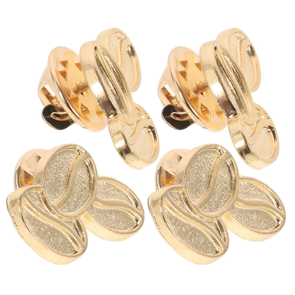 Zehuanyu 4 Pcs Coffee Bean Badge Glasses Pin Mug Boutonniere Pins Beans ...