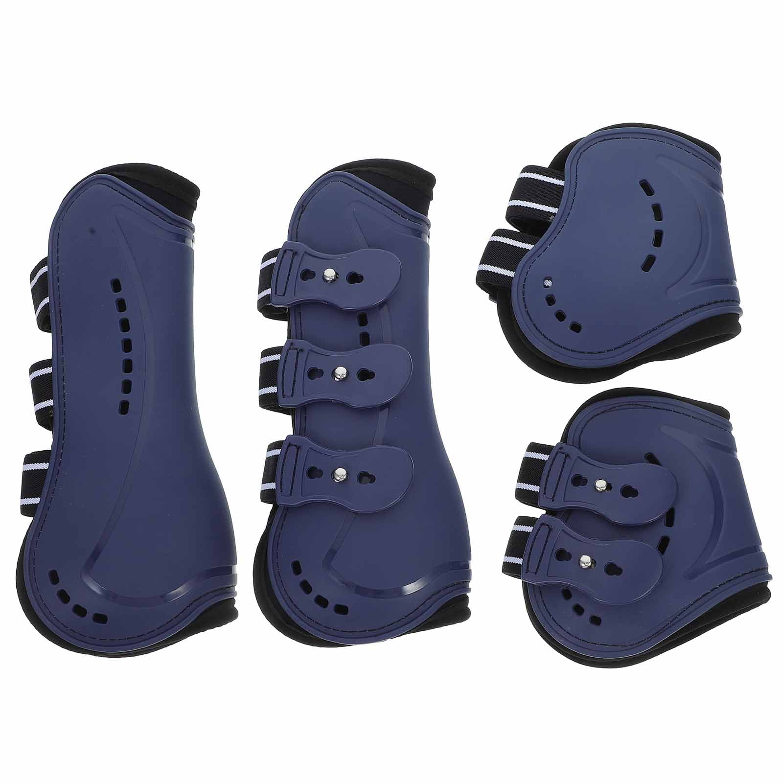 Zehuanyu 4 Pieces Boots Open Front Tendon Support and Rear Fetlock ...