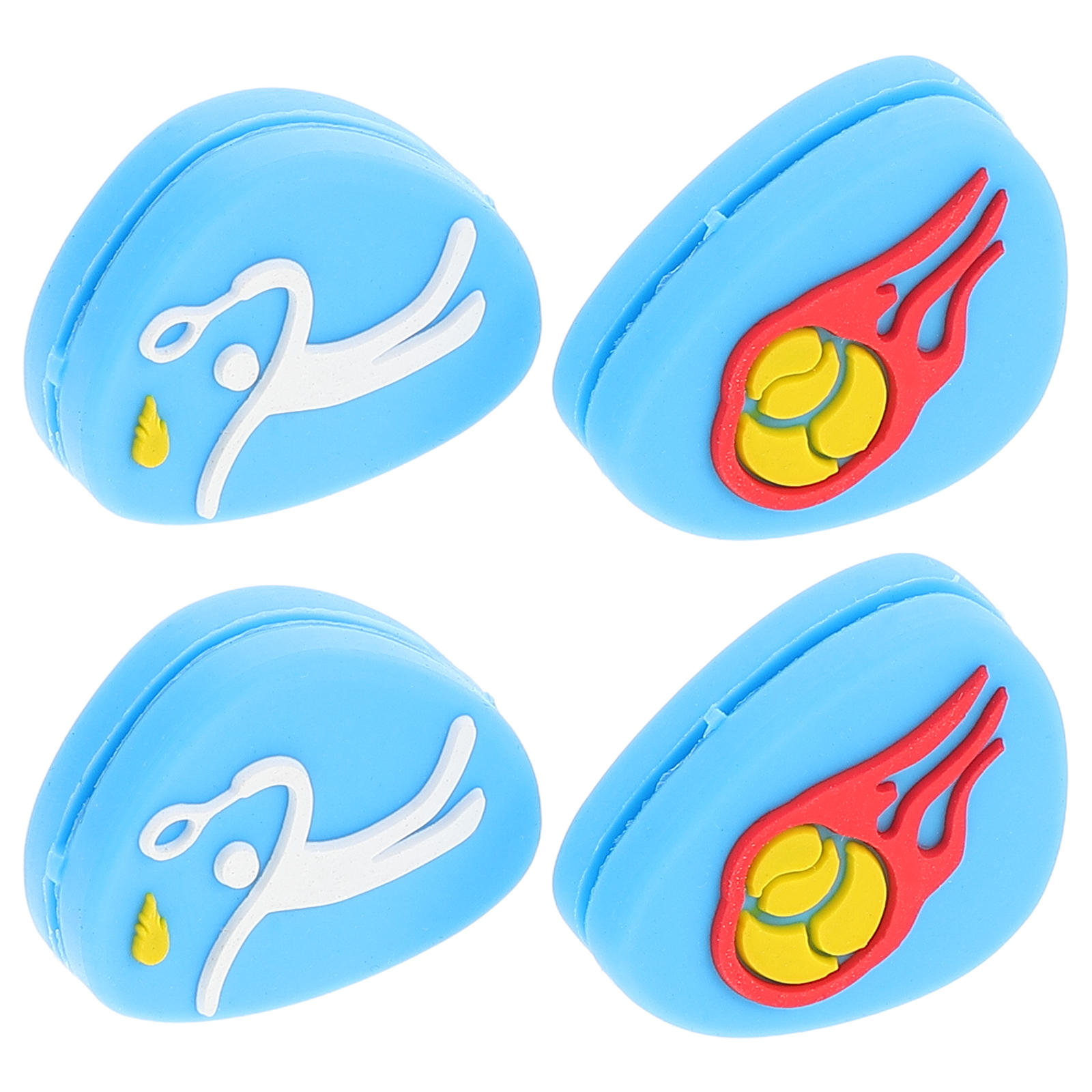 Zehuanyu 4 Pcs Racket Dampener Tennis Racquet Heavy Duty Gate Hinge ...