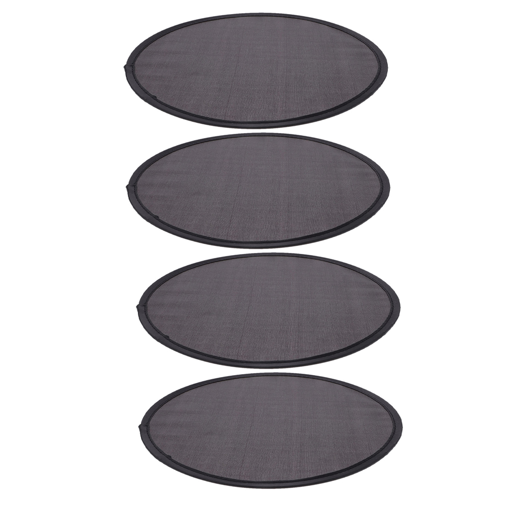 Zehuanyu 4 Pcs Round Folding Fans Versatile Circle Fans Portable Hand ...