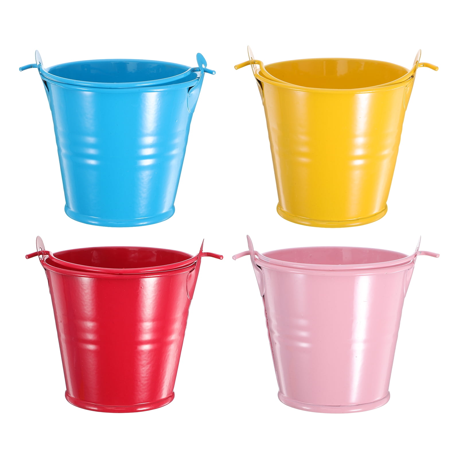 Zehuanyu 4 Pcs Small Iron Bucket Wire Flange Plate Buckle Seat Rack ...