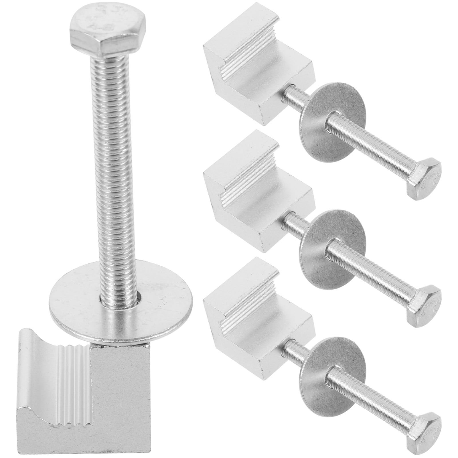 Zehuanyu 4 Pcs Truck Bed Clamps for Track Hooks Heavy Duty Mounting ...