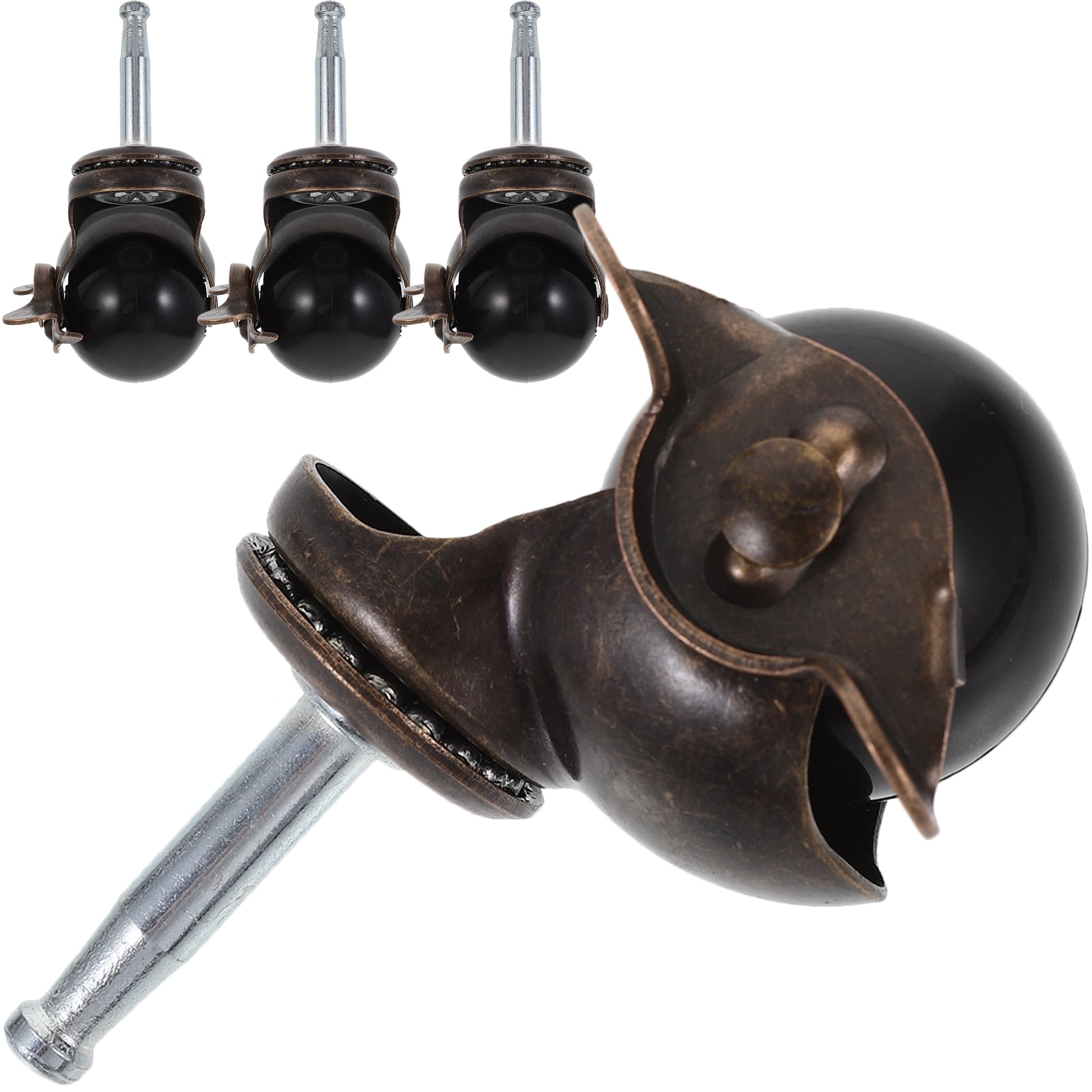 Zehuanyu 4 Sets Antique Gold Furniture Caster Ball with Rod Wheel of ...
