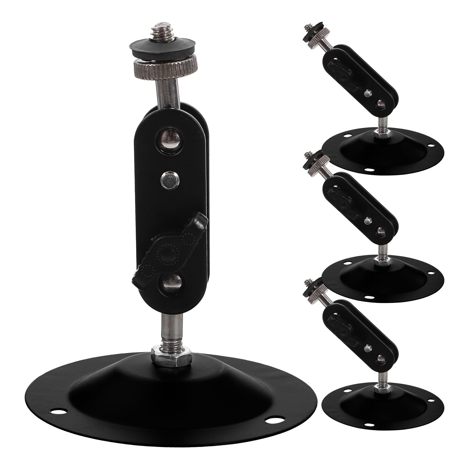Zehuanyu 4 Sets Wall Mount Camera Bracket Holder Tripod Ceiling Black ...
