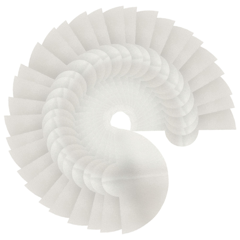 Zehuanyu 40 Pcs Sharing Pot Fan Shaped Filter Paper Cup Espresso Ground ...