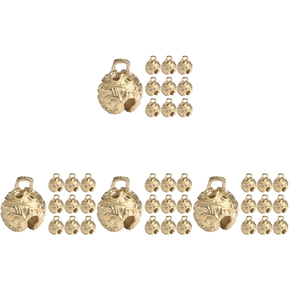 Zehuanyu 40 Pcs Vintage Bells for Crafts Mini Hanging Bells Christmas ...