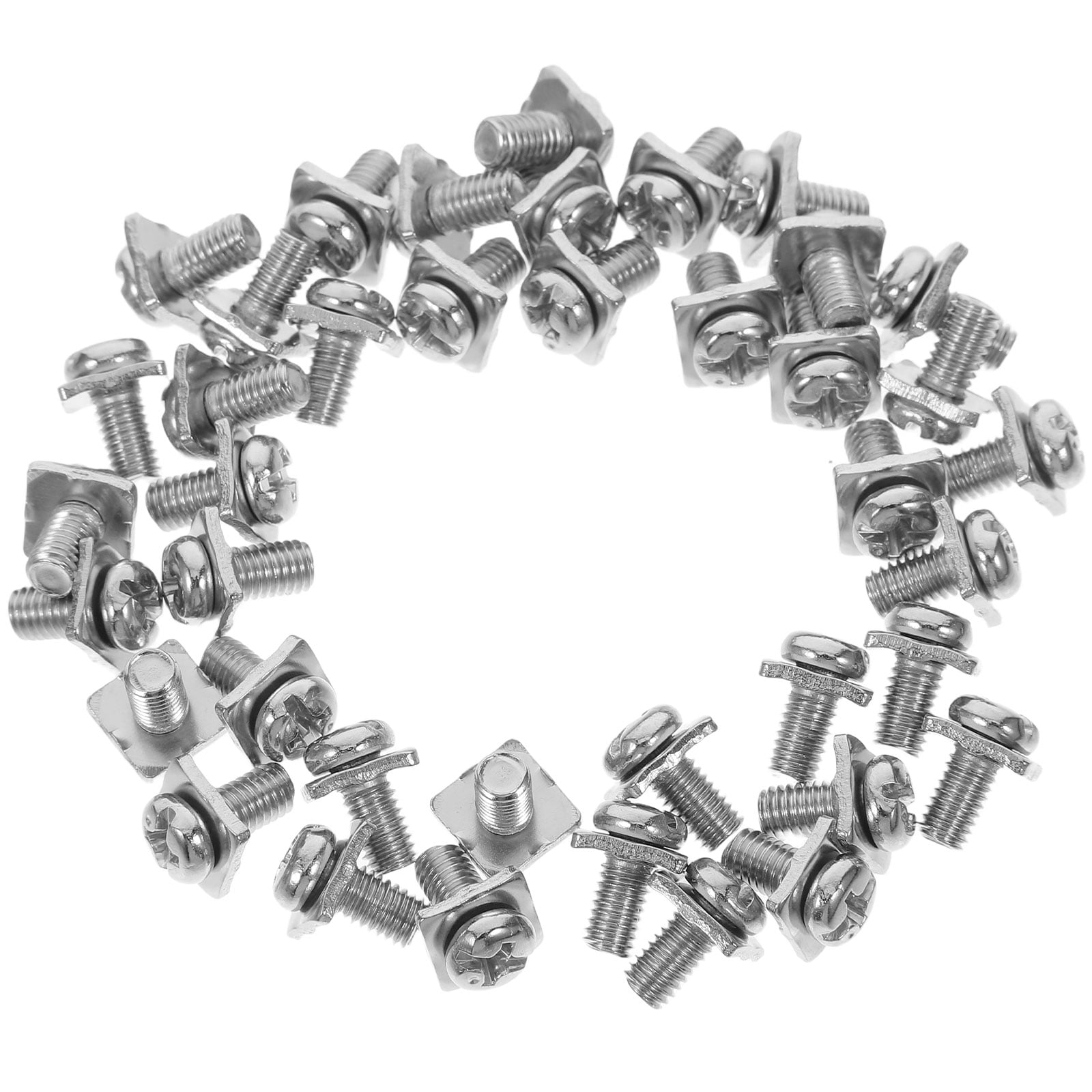 Zehuanyu 40 Set Battery Terminal Bolt Screws With Square Washers Carbon ...
