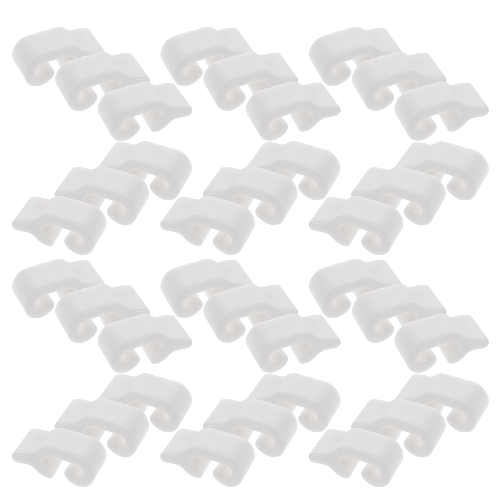 Zehuanyu 40pcs Rope Light Clips Plastic Mounting Clamp Outdoor Cable ...