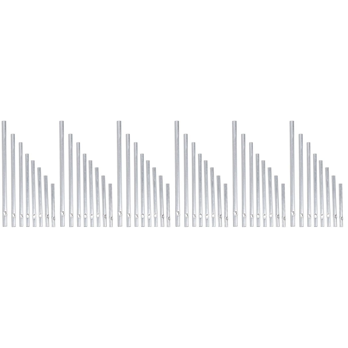 Zehuanyu 48 PCS Different Length Wind Chime Tubes DIY Aluminium Tone ...
