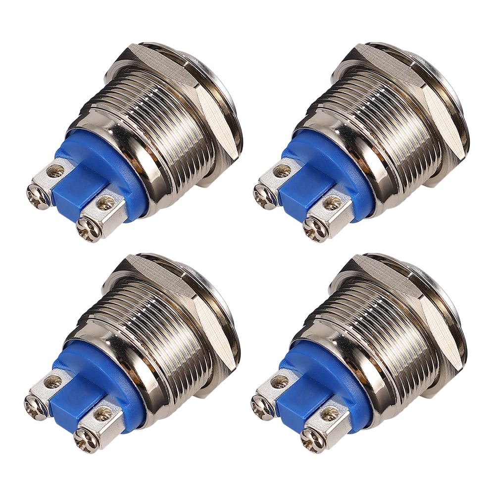 Zehuanyu 4-Pack 19mm Metal Push Button Horn Switch Engine Starter ...