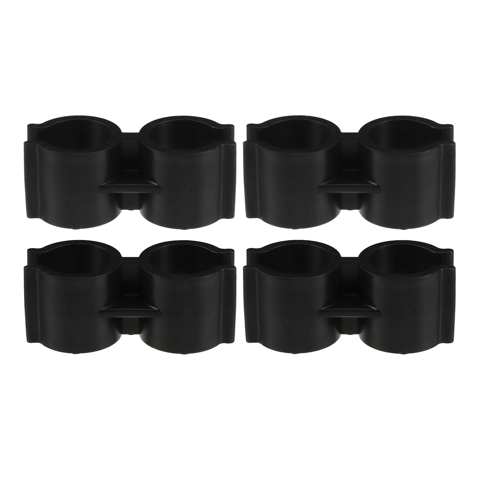 Zehuanyu 4pcs Double Port Pipe Clamps Clips Plastic Shelf Pole ...